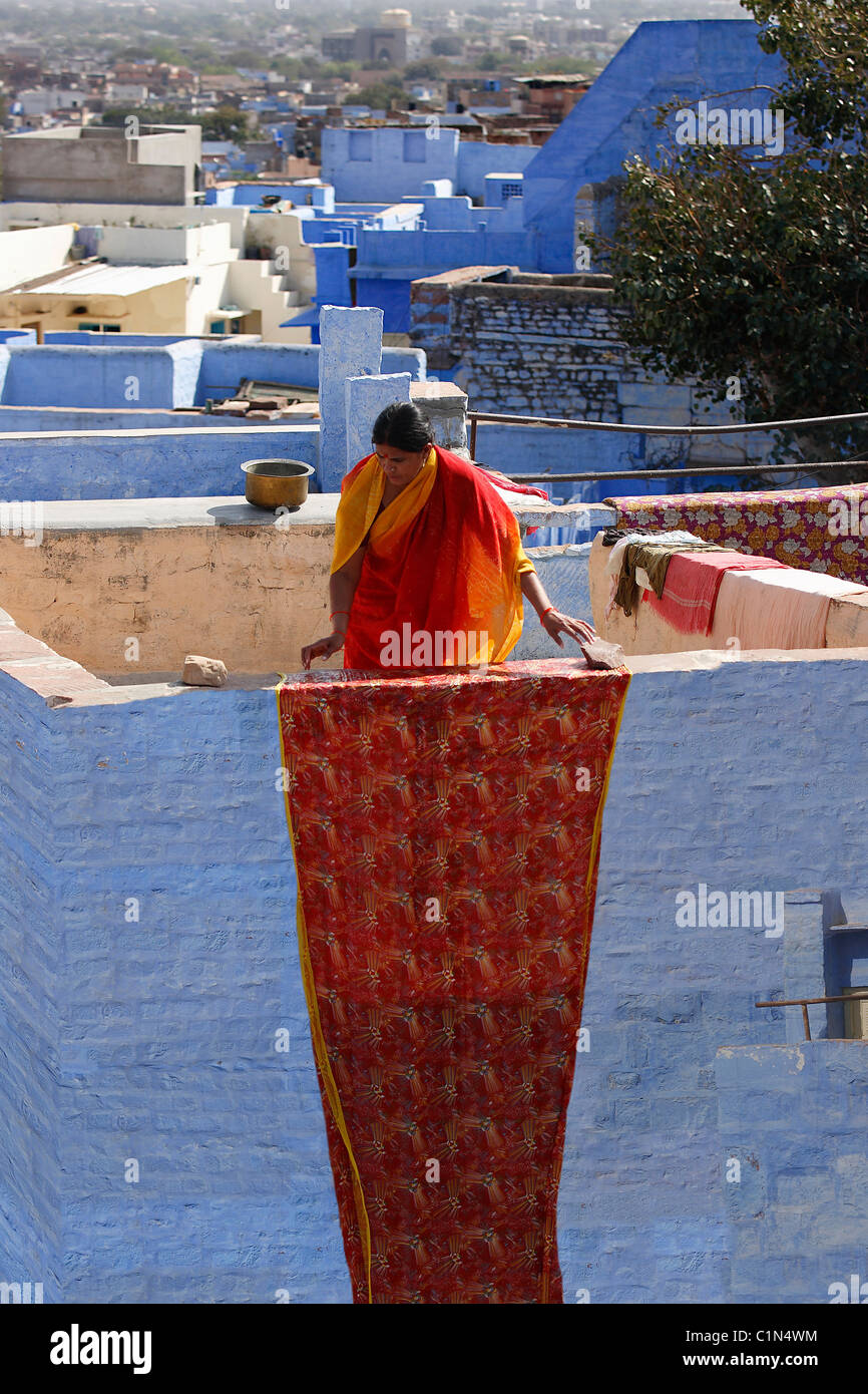 India, Rajasthan State, Jodhpur, the blue city Stock Photo - Alamy