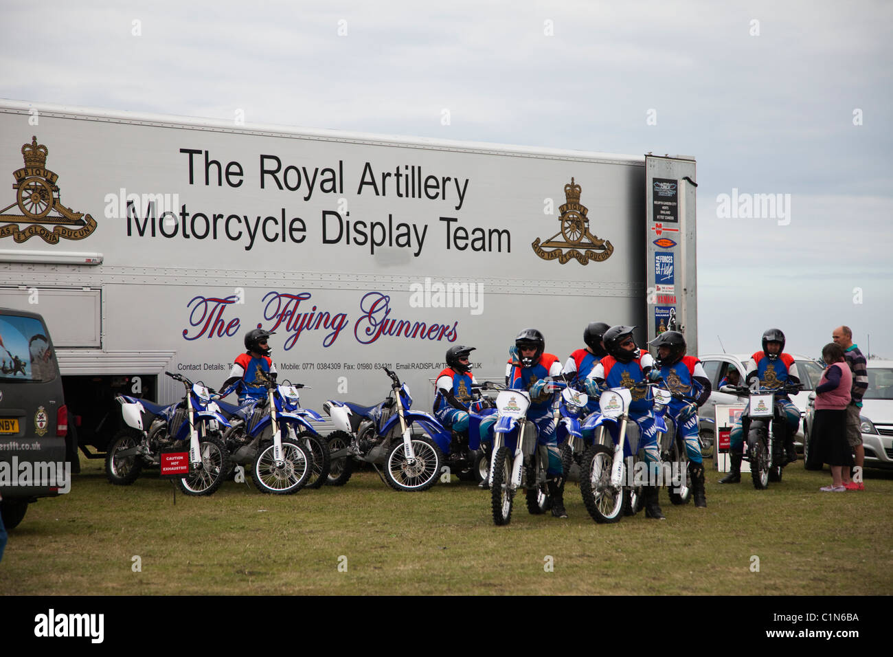 Royal artillery motorcycle display team hi-res stock photography and ...
