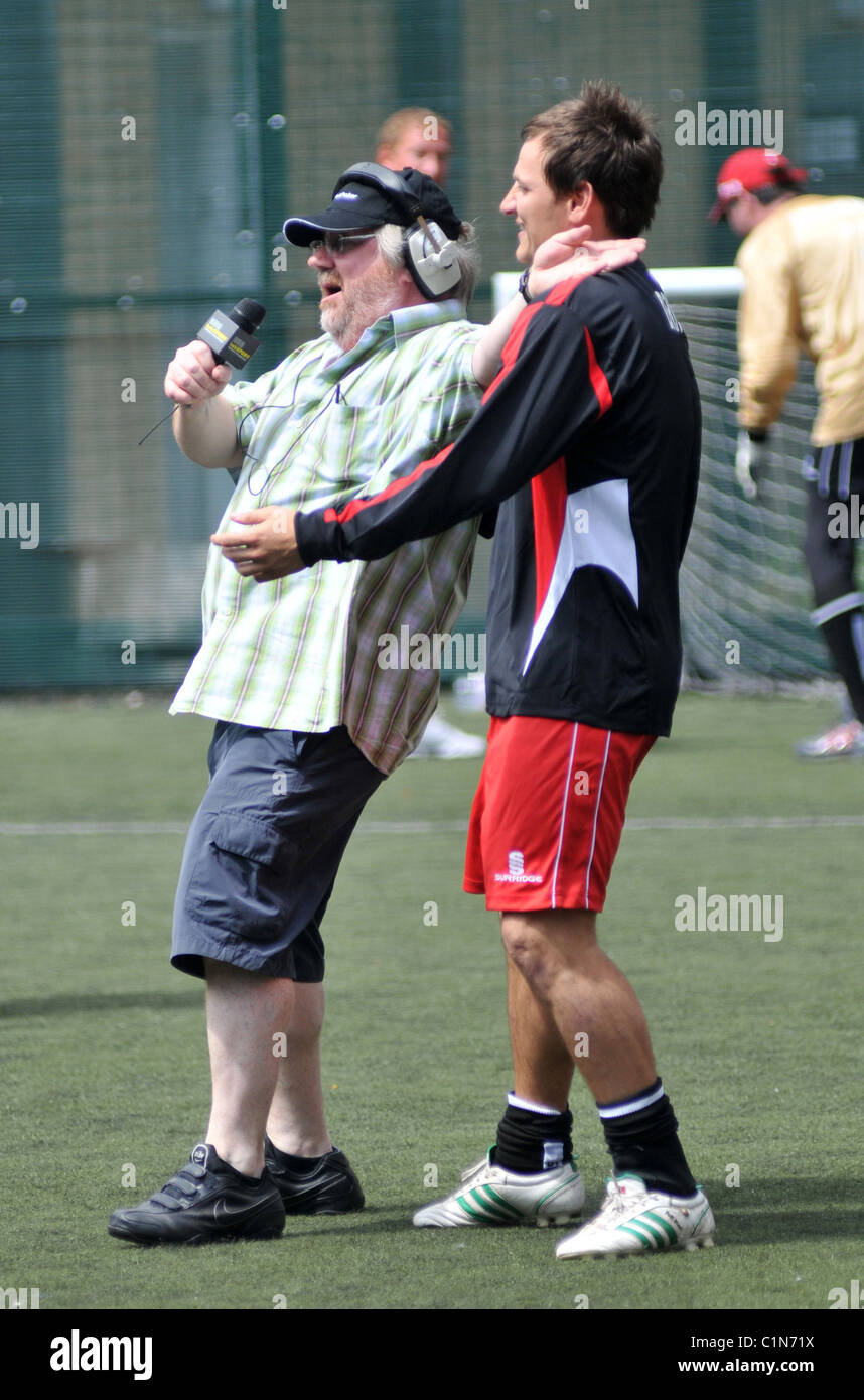 Mike Parry 'Talksport Radio Football Match' between teams from the ...