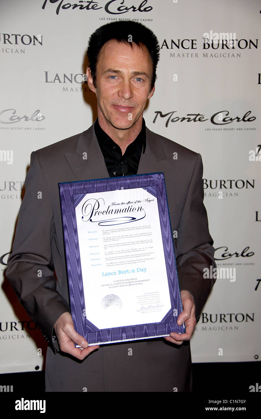 Lance Burton signs for six more years at Monte Carlo Hotel and Casino ...