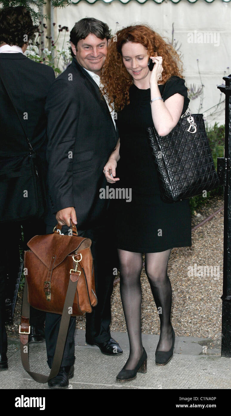 Rebecca Wade and husband Charlie Brooks at Sir David Frost's annual ...