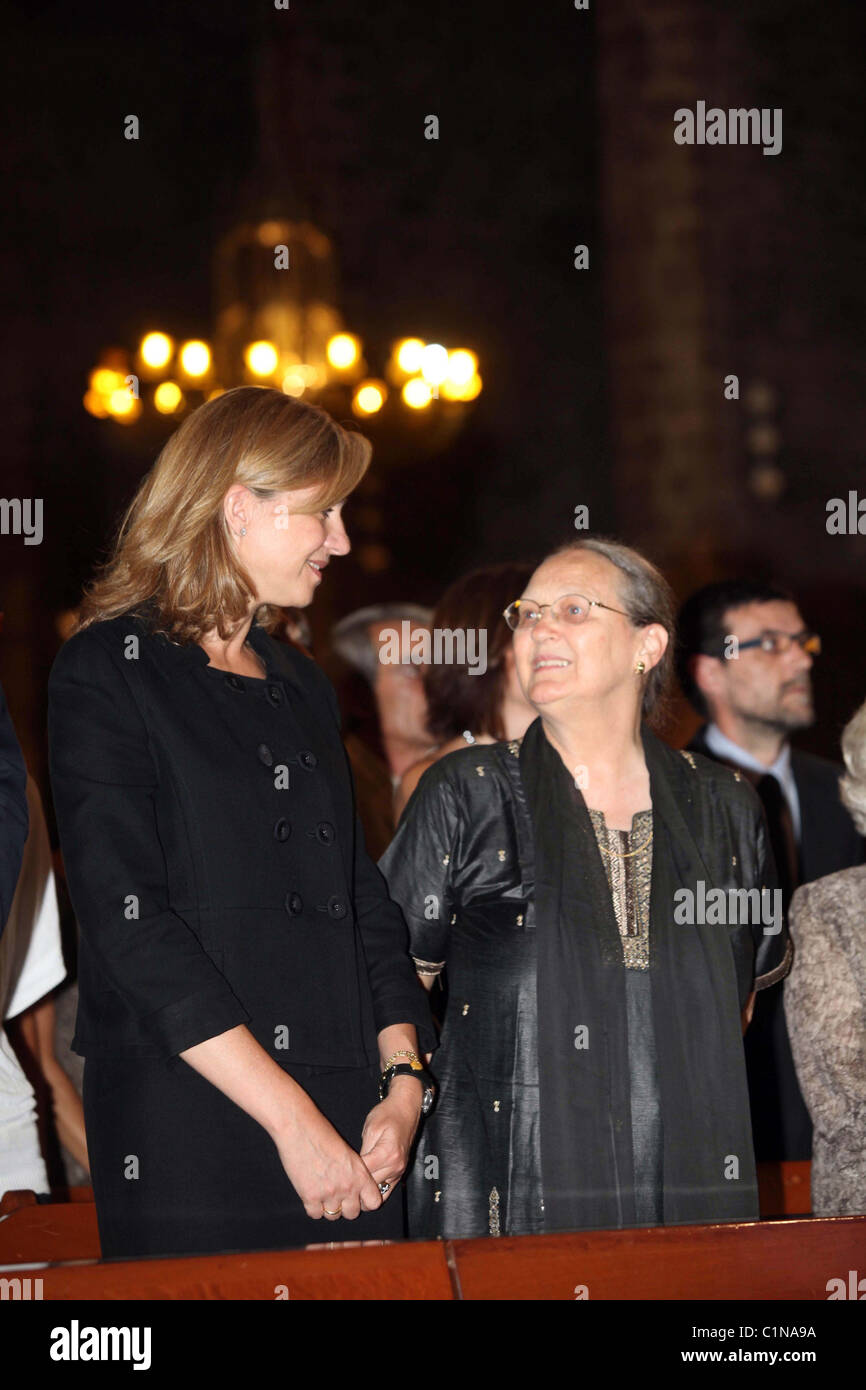 Princess Cristina and Anne Ferrer The funeral of Vicente Ferrer held at ...