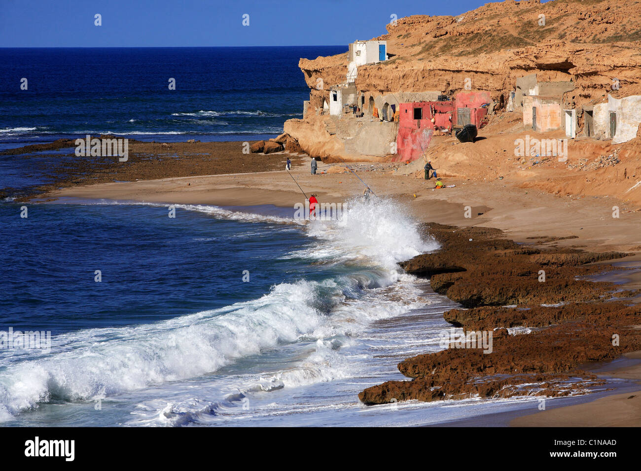 Morocco, region of Souss, Atlantic coast, the village cave dweller of ...