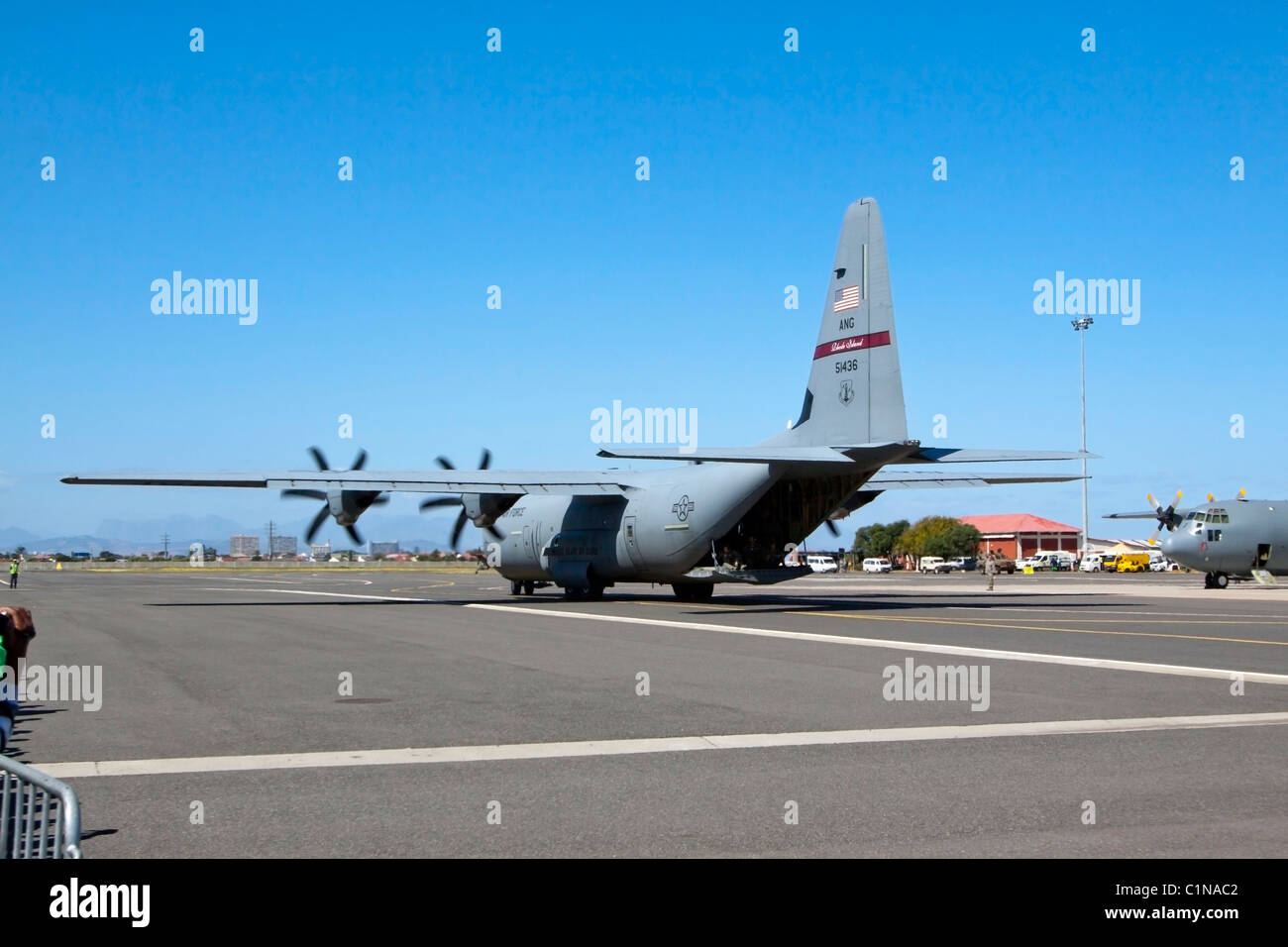 U.S. Air Force C-130J Lockheed Super Hercules at the air show at ...
