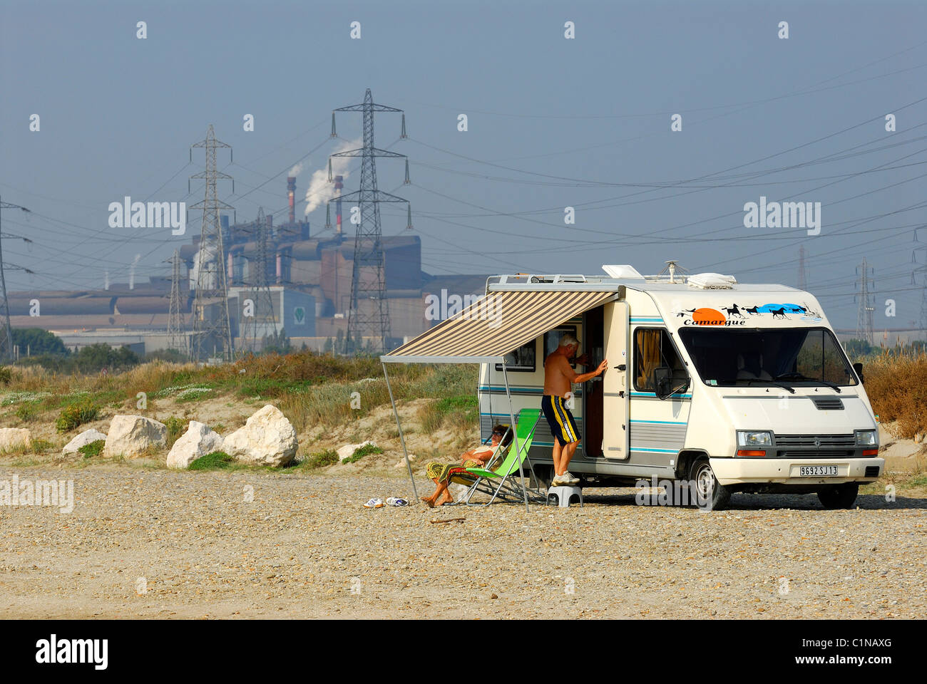 France, Bouches du Rhone, Fos sur Mer, beach Stock Photo - Alamy