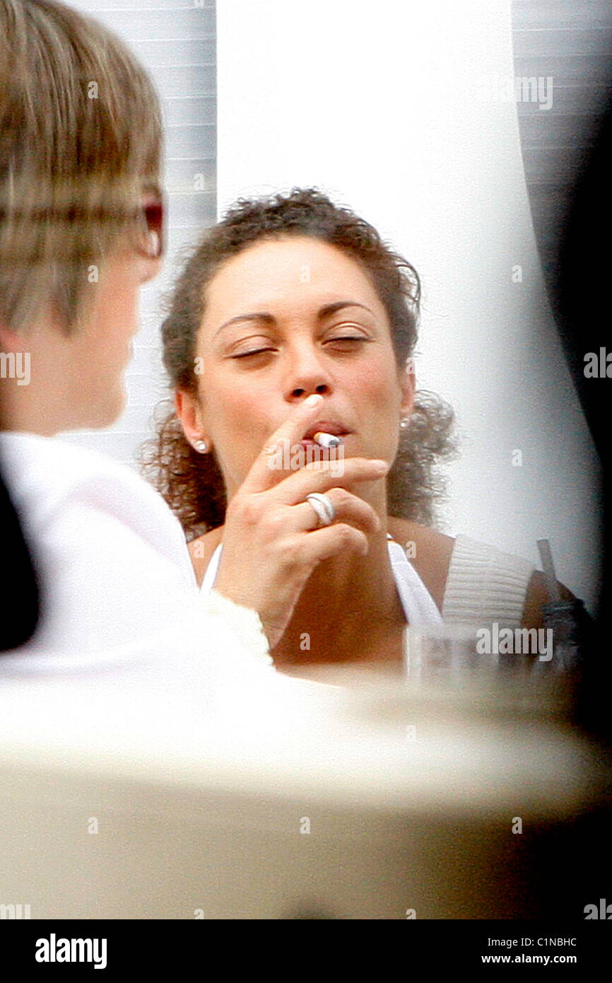Lilly Kerssenberg Becker smoking Kaviar Gauche fashion show at the ...