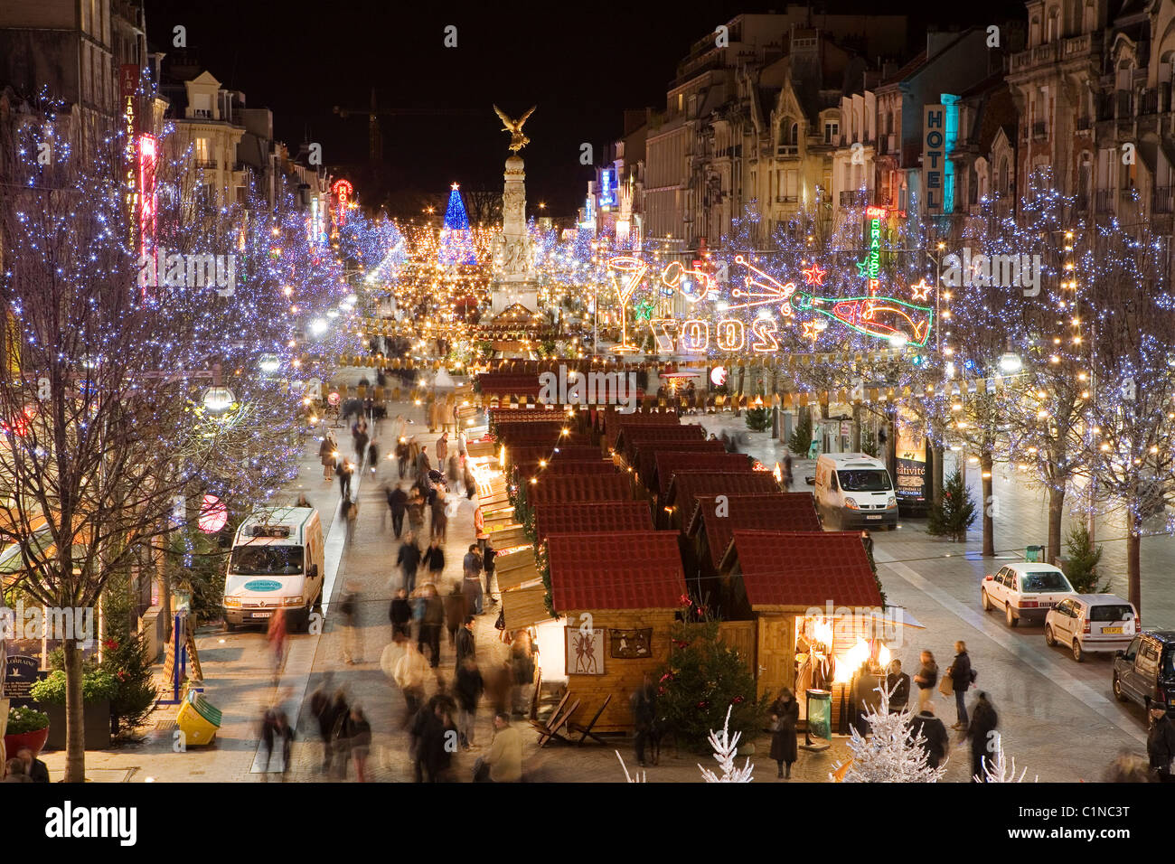 France, Marne, Reims, Christmas market Stock Photo - Alamy