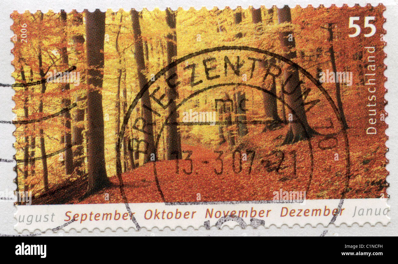 Germany postage stamp Stock Photo - Alamy