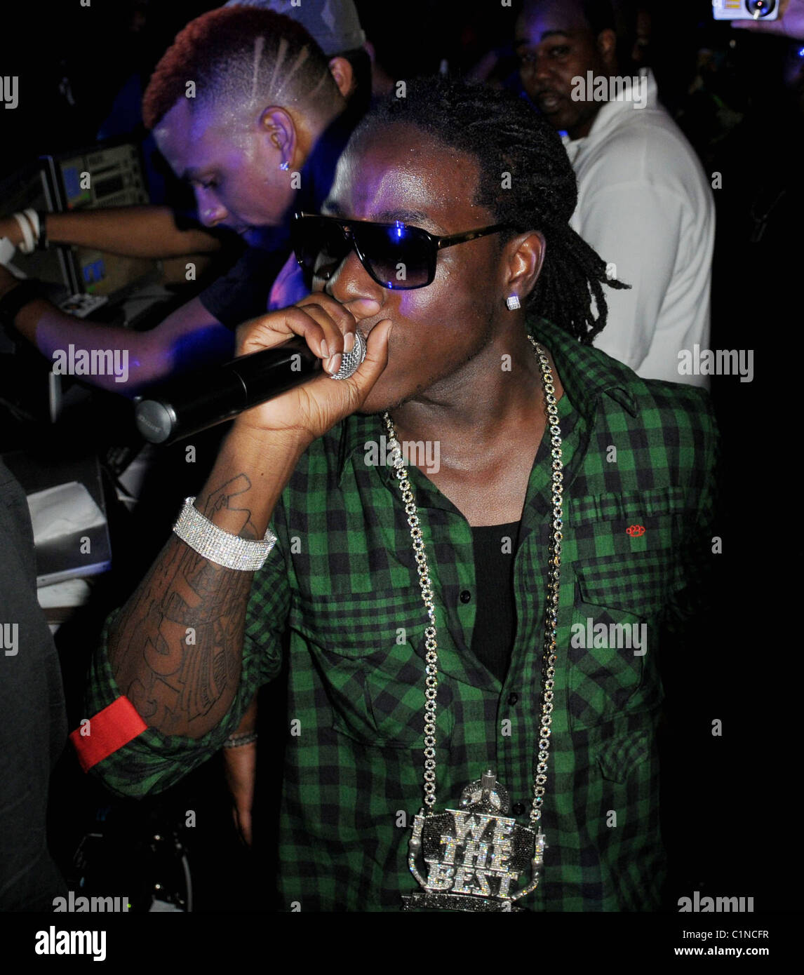 Rapper Ace Hood at Club Fifth on South Beach celebrating the birthday ...