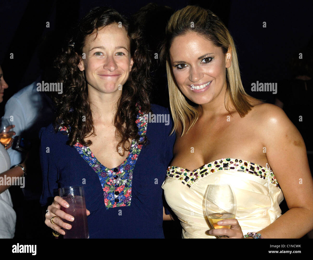 Leah Wood and guest at the Night On The Rooftop Of London party London ...