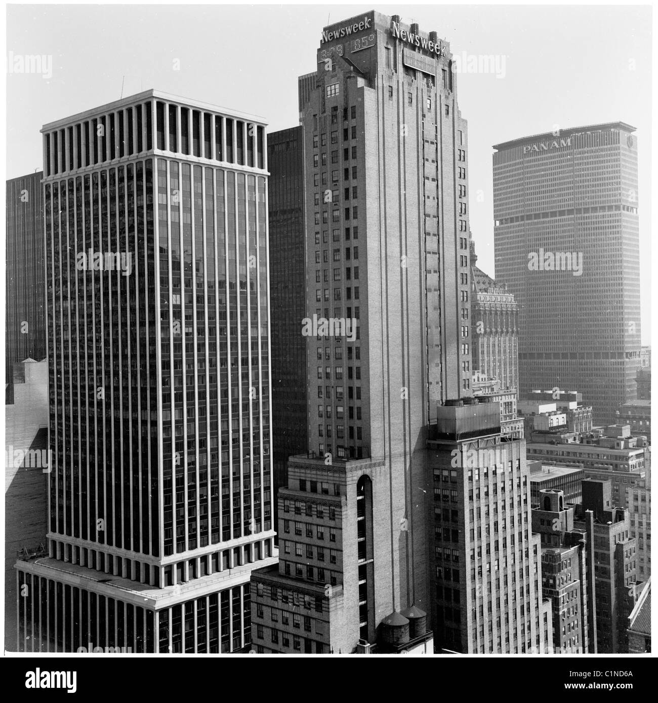 America, 1950s. Giant office blocks dominate the New York sky Stock ...