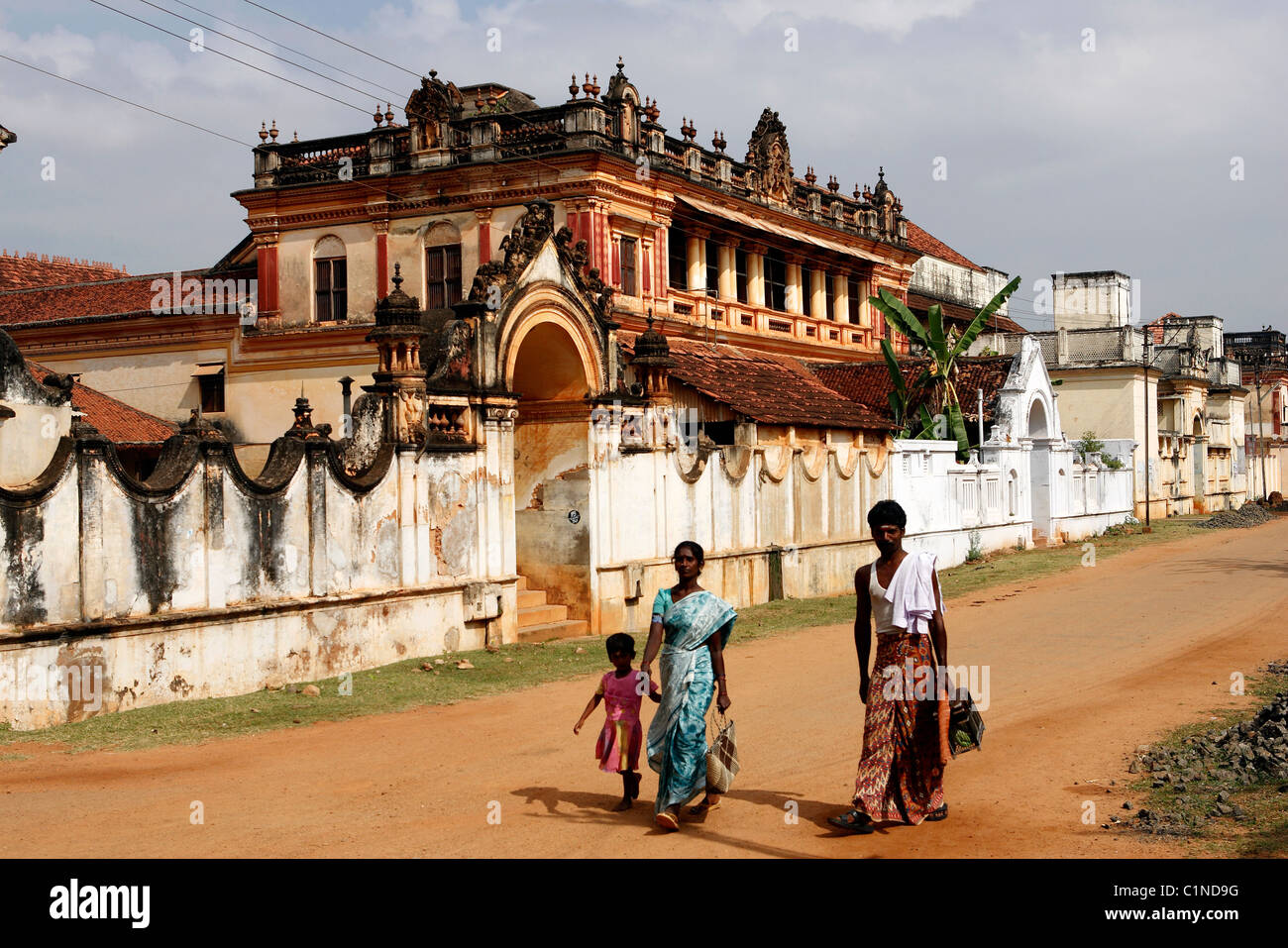 India, Tamil Nadu, Chettinad, Baroque houses of Chettiars Stock Photo ...