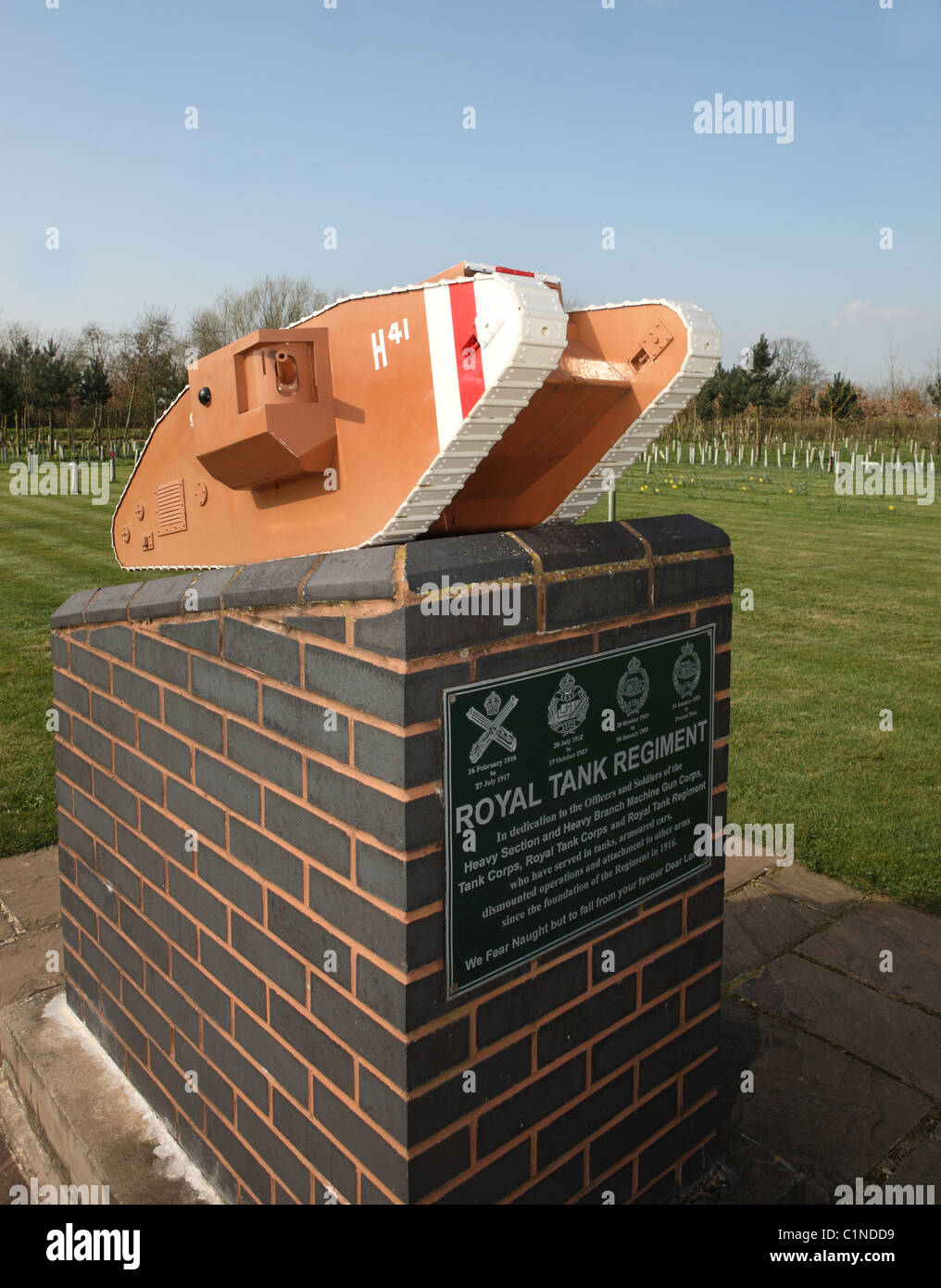 Royal Tank Regiment memorial Stock Photo - Alamy