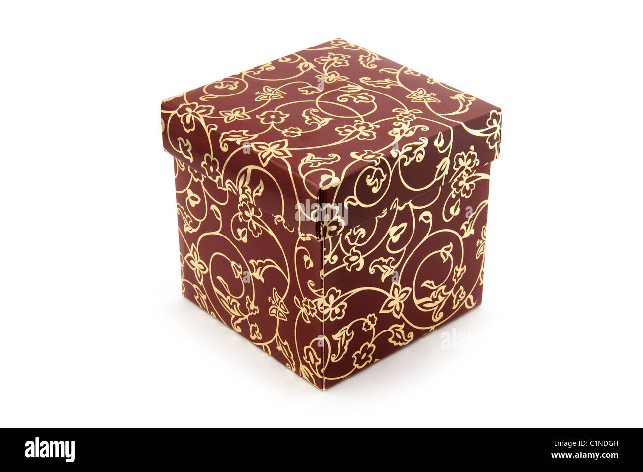 object on white - Box for gift Stock Photo - Alamy