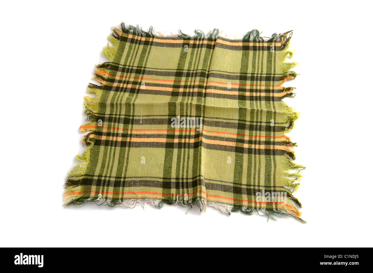 object on white - napkin close up Stock Photo - Alamy