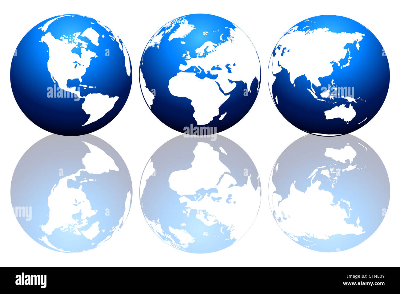 Reflecting world Cut Out Stock Images & Pictures - Alamy