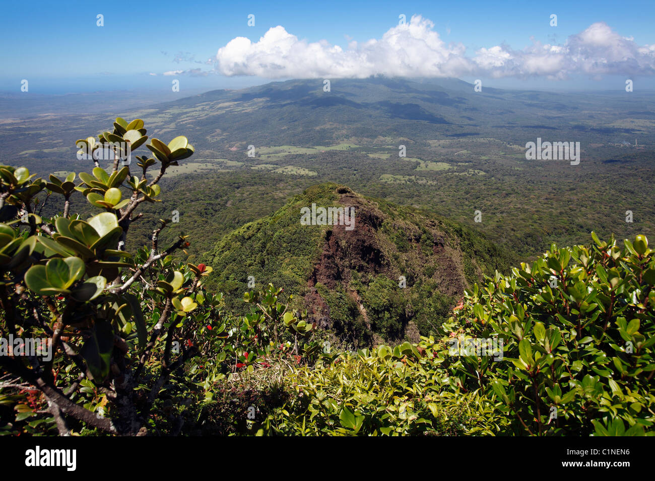 A view of Cacao volcano from Rincon de la Vieja volcano, Guanacaste ...