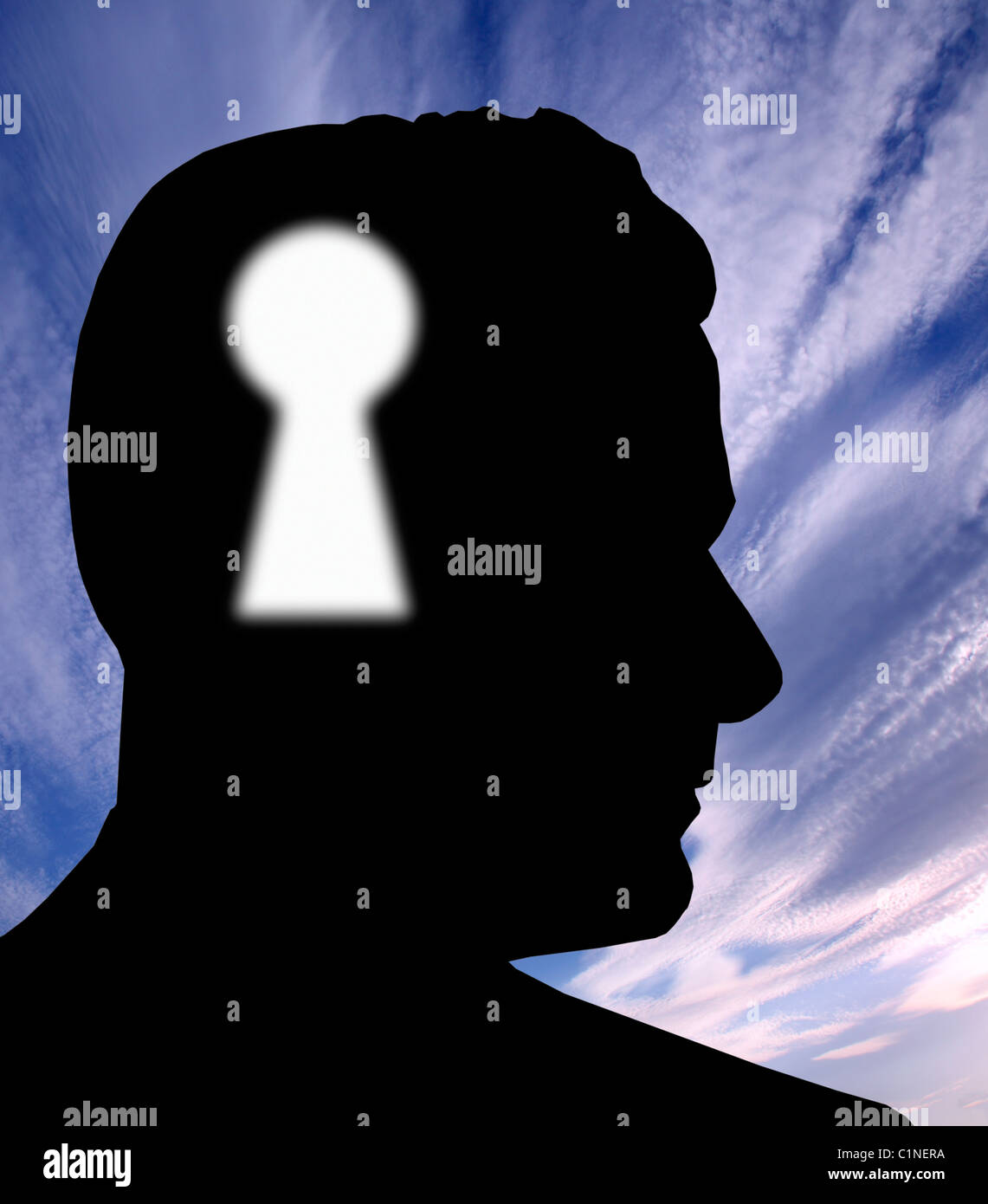 Unlocking the mind Stock Photo - Alamy