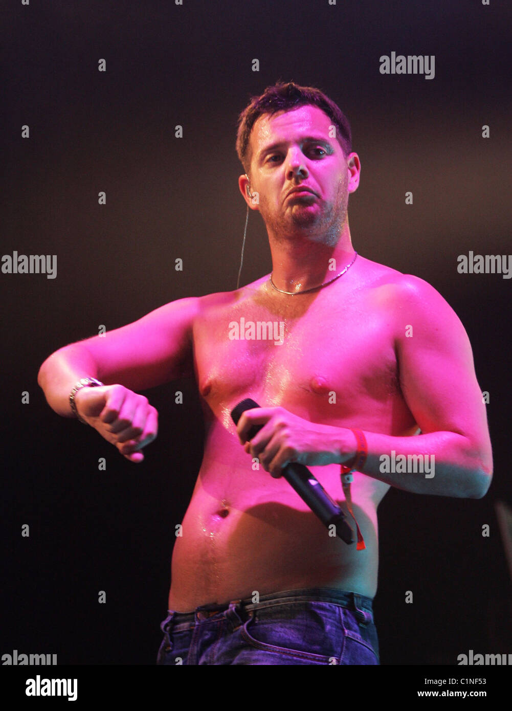 Mike Skinner of The Streets performing at the Wireless 2009 held at ...