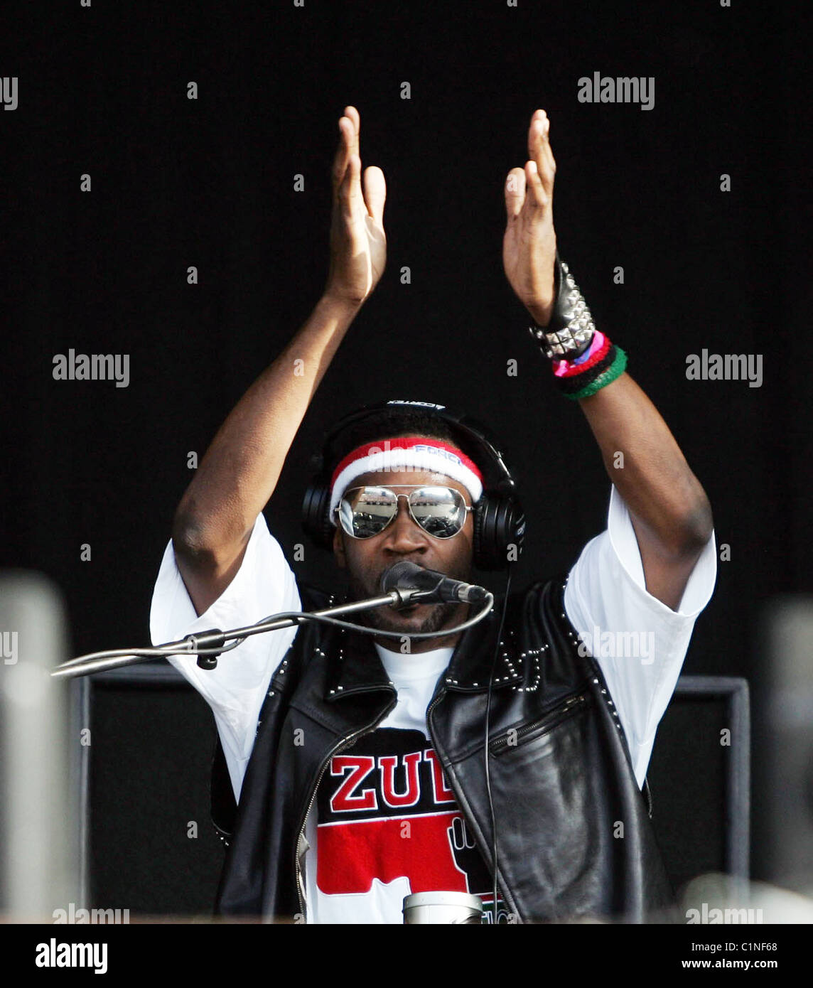 Afrika Bambaataa and the SoulSonic Force performing at the Wireless ...