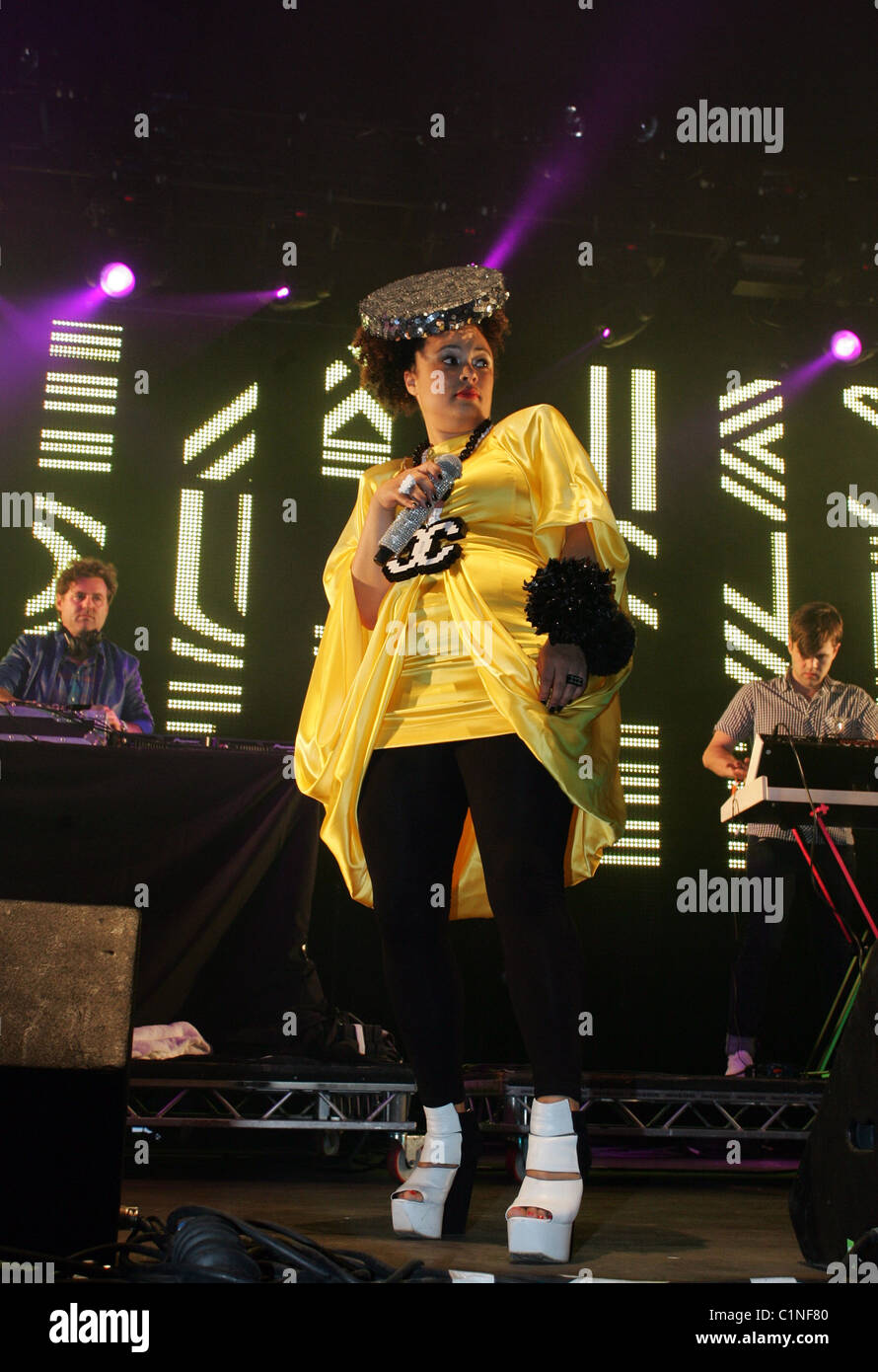 Sneaky Sound System performing at the Wireless 2009 held at Hyde Park ...