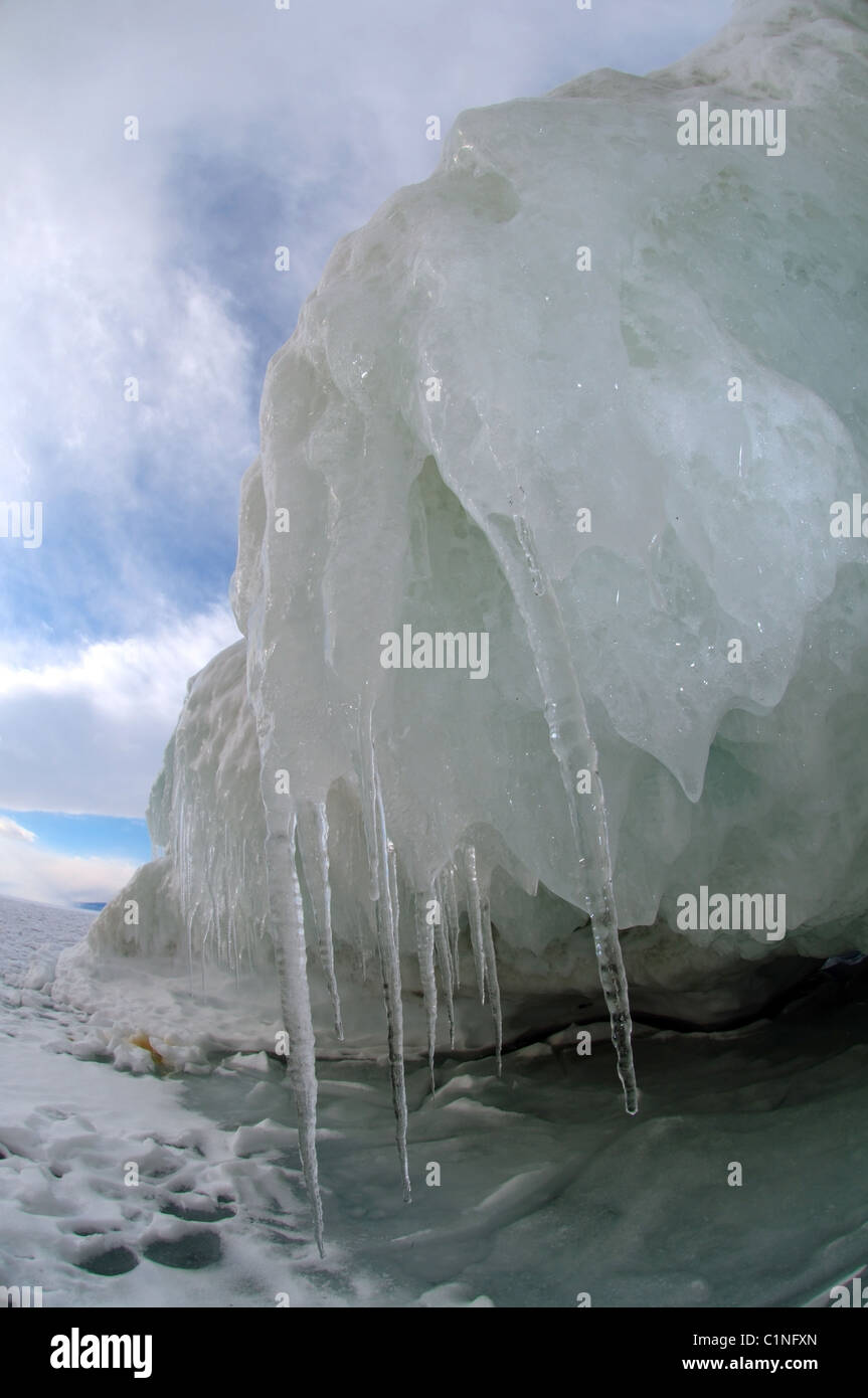 Ice cave. Olkhon island, Baikal lake, Siberia, Russia Stock Photo - Alamy