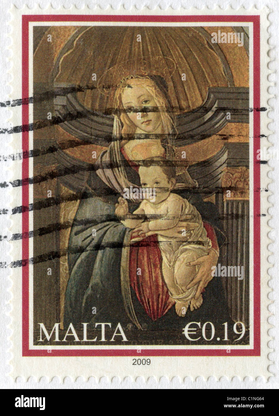 Malta postage stamp Stock Photo - Alamy