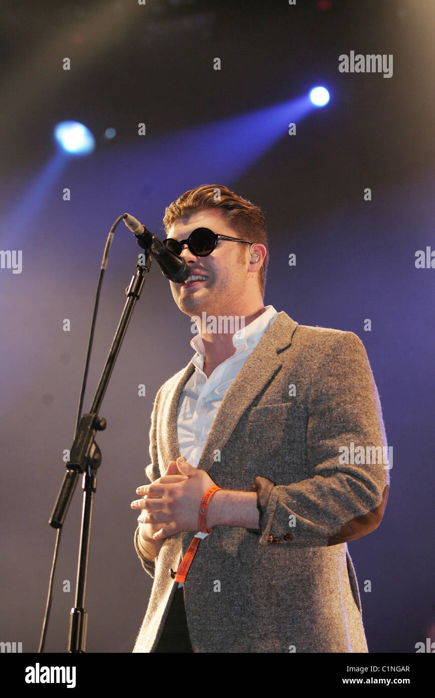 Daniel Merriweather performing at the Wireless 2009 held at Hyde Park ...