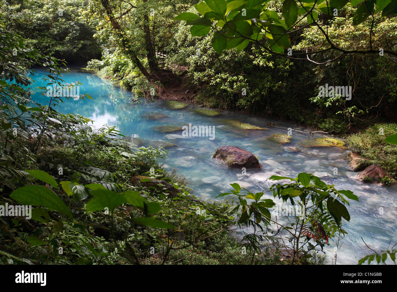 Rio Celeste, Parque Nacional Volcan Tenorio, Costa Rica Stock Photo - Alamy