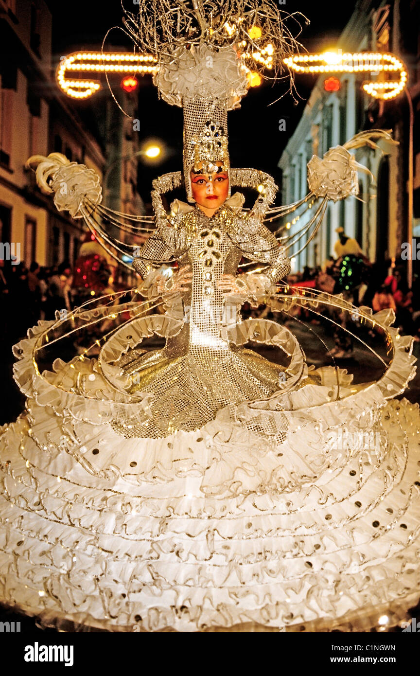 Spain, Canary Islands, Tenerife Island, Santa Cruz, Mardi Gras Stock ...