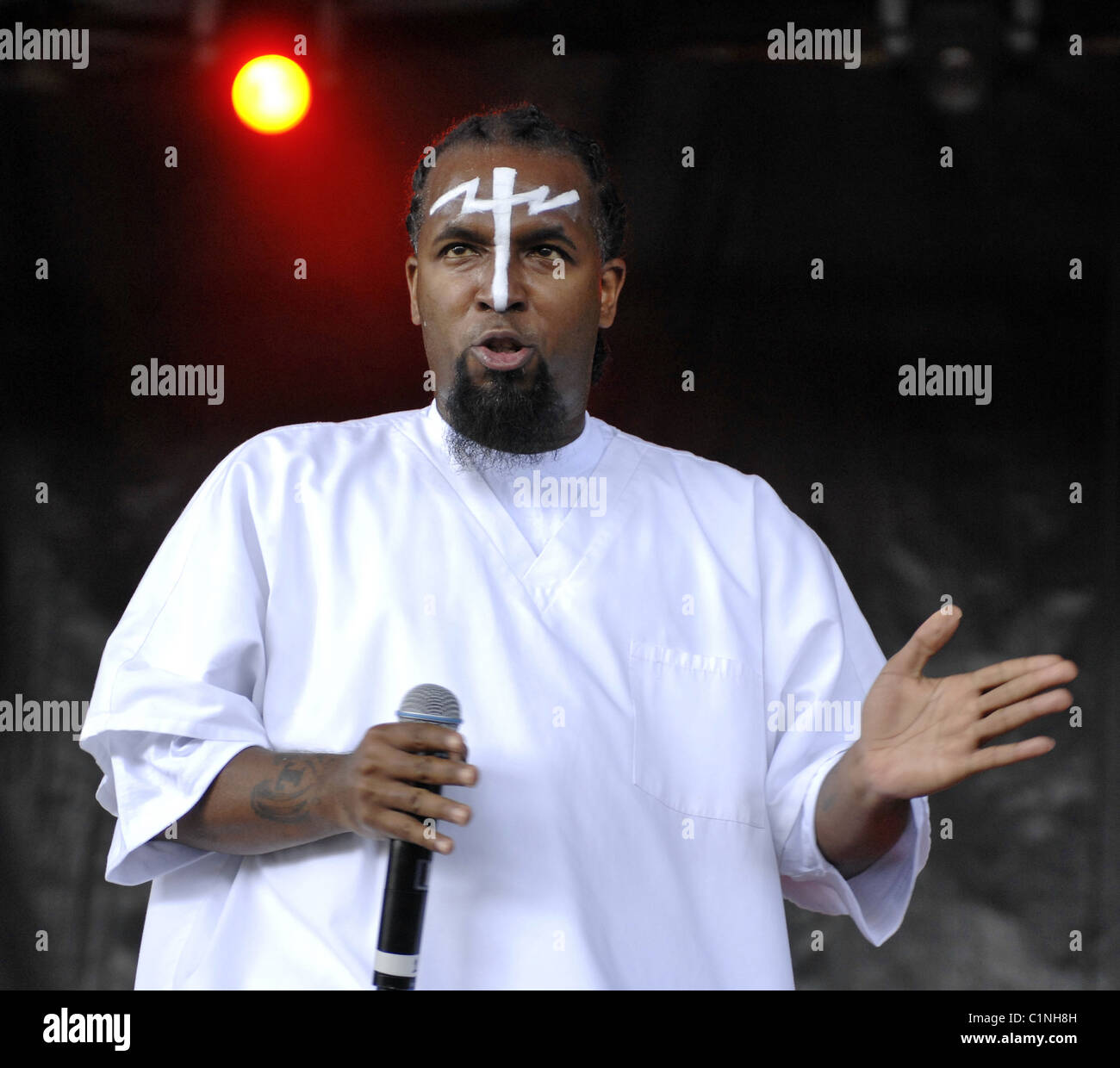 Aaron Dontez Yates aka Tech N9ne Rock The Bells Festival 2009 held at ...