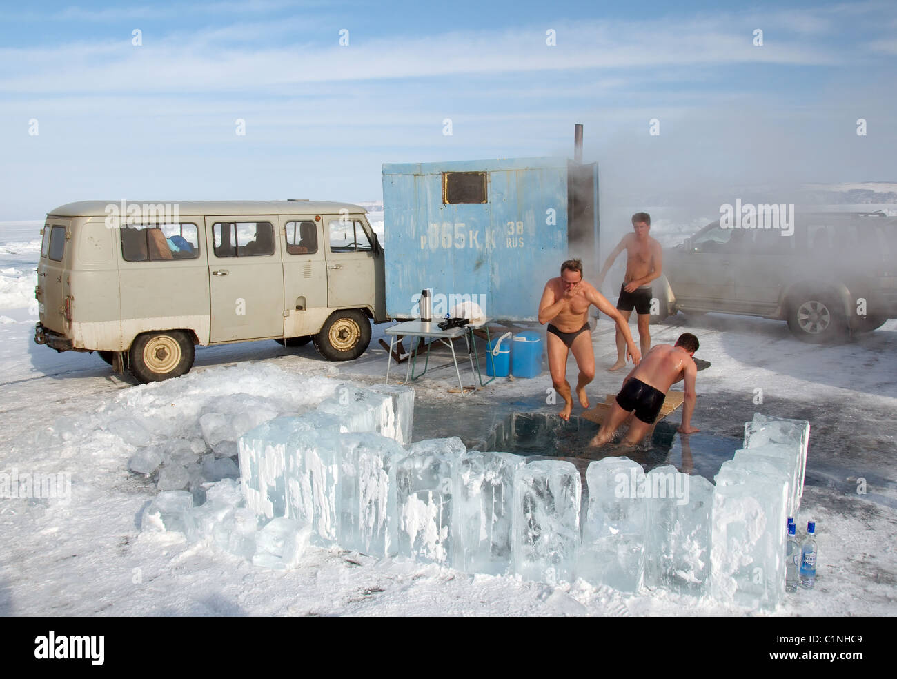 Russian ice bathing hi-res stock photography and images - Alamy