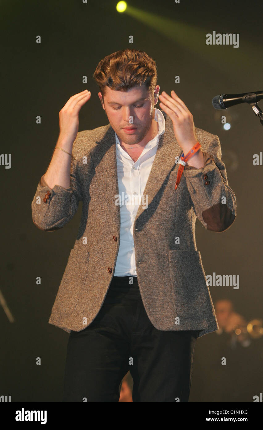 Daniel Merriweather performing at the Wireless 2009 held at Hyde Park ...