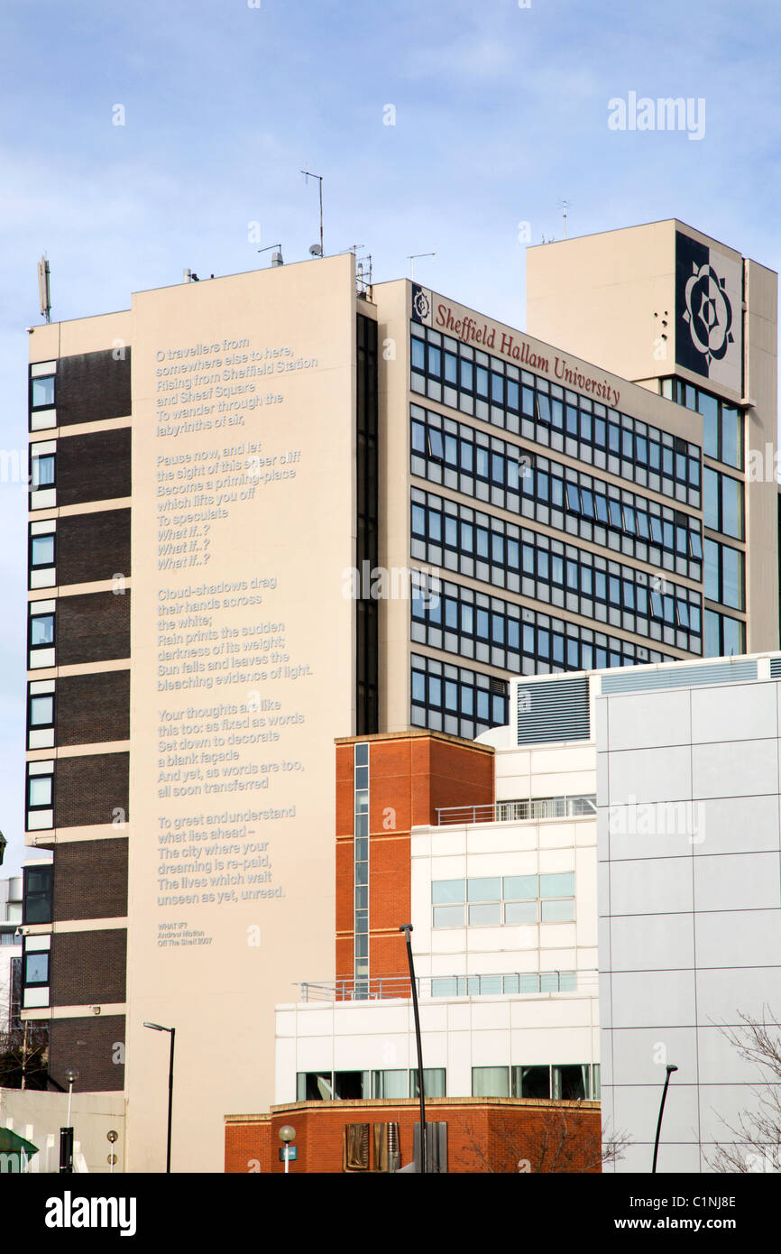 Sheffield Hallam University Sheffield South Yorkshire England Stock ...