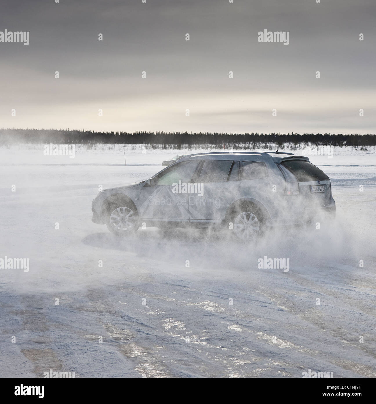 Ice Driving, Kiruna, Lapland, Sweden Stock Photo - Alamy