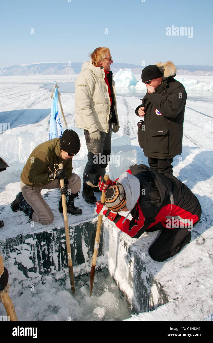 Ice sawing hi-res stock photography and images - Alamy