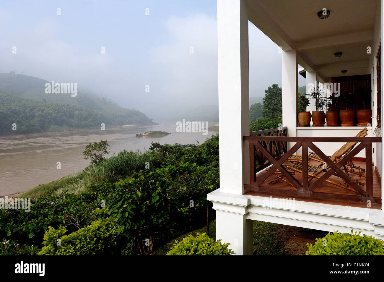 Laos pakbeng lodge hi-res stock photography and images - Alamy