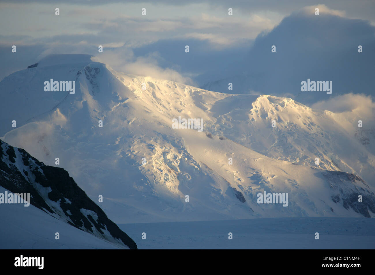 Spectacular sunlight on mountains in [Marguerite Bay], [West Graham ...