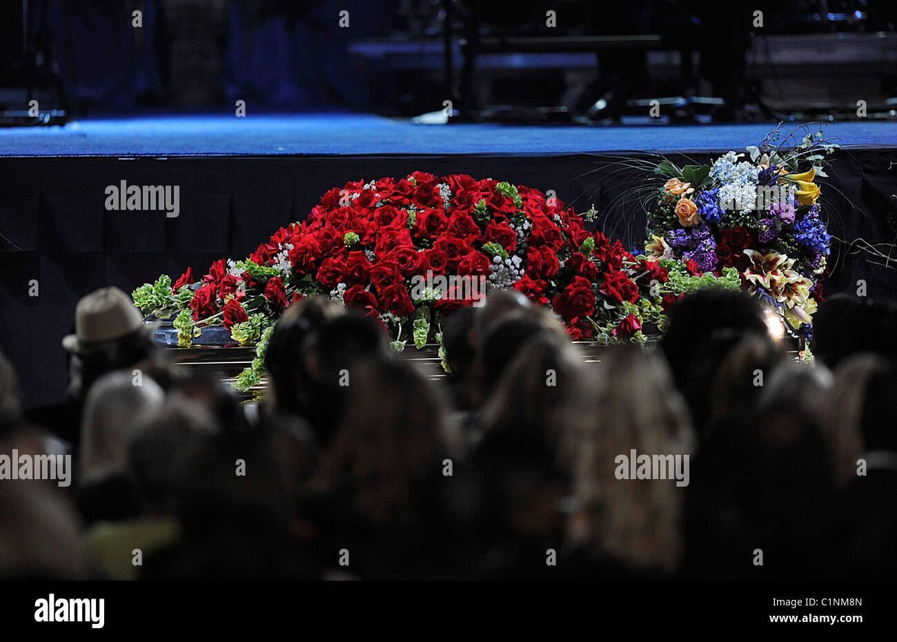 The casket The memorial service for the King of Pop, Michael Jackson ...