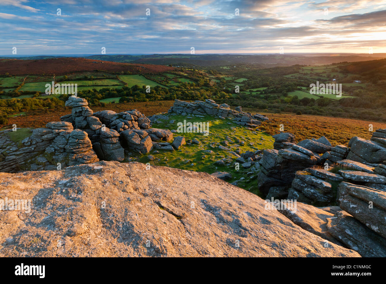 Hound Tor. Dartmoor National Park. Devon. England. Europe Stock Photo ...