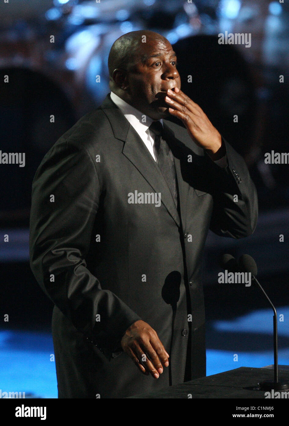 Earvin Johnson AKA Magic Johnson The memorial service for the King of ...