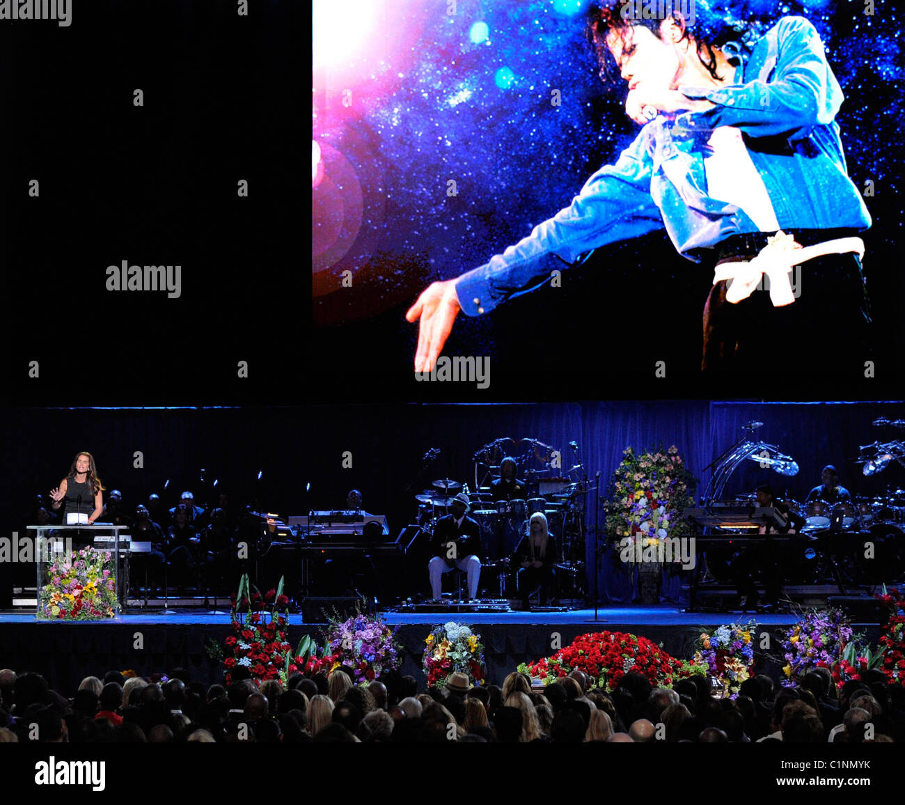 Brooke Shields The memorial service for the King of Pop, Michael ...