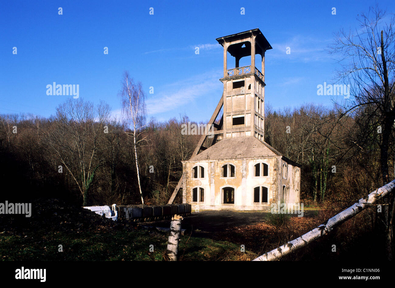 France, Haute Saone, Mille Etangs (thousand ponds), Puit Sainte Marie ...