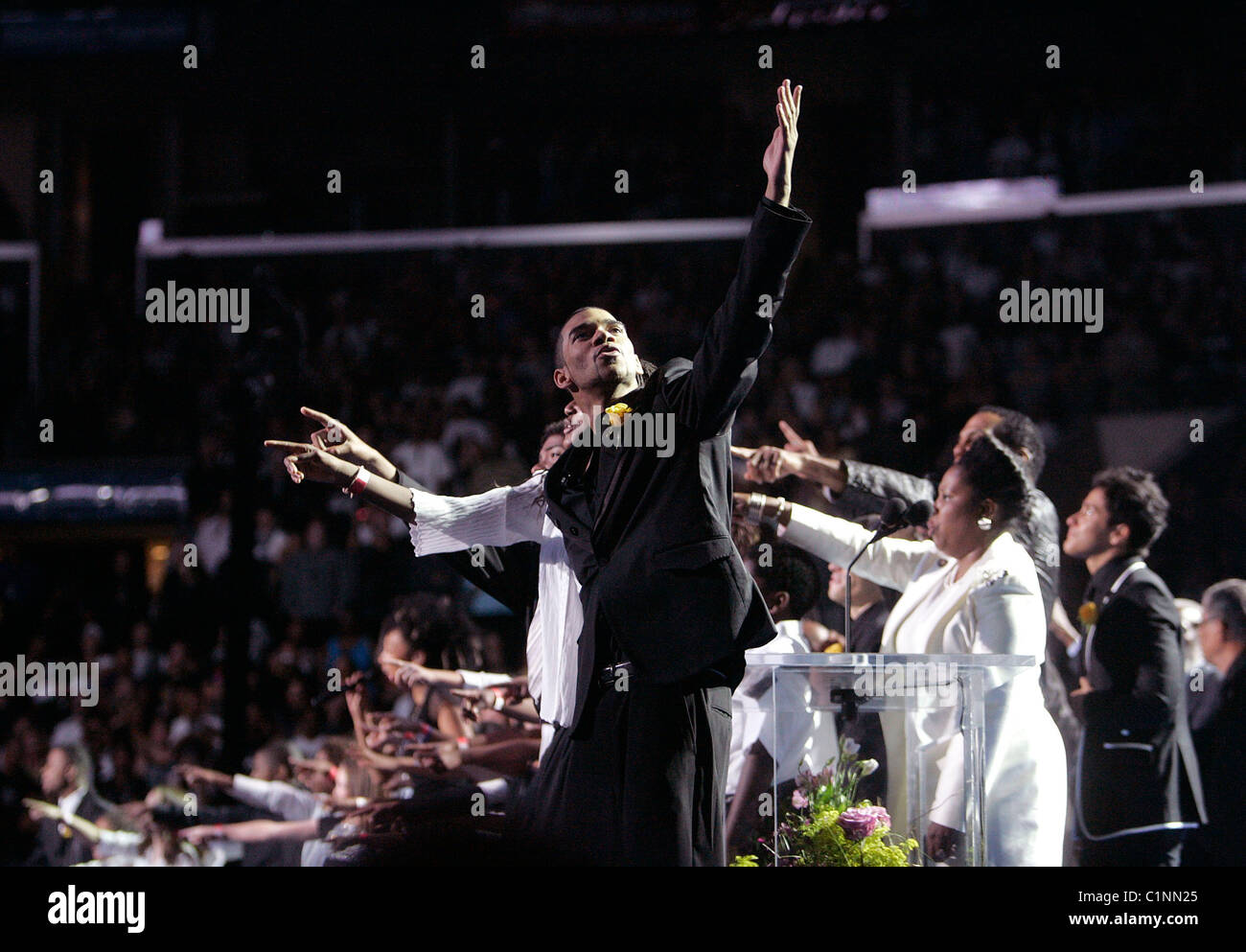 Performers The memorial service for the King of Pop, Michael Jackson ...