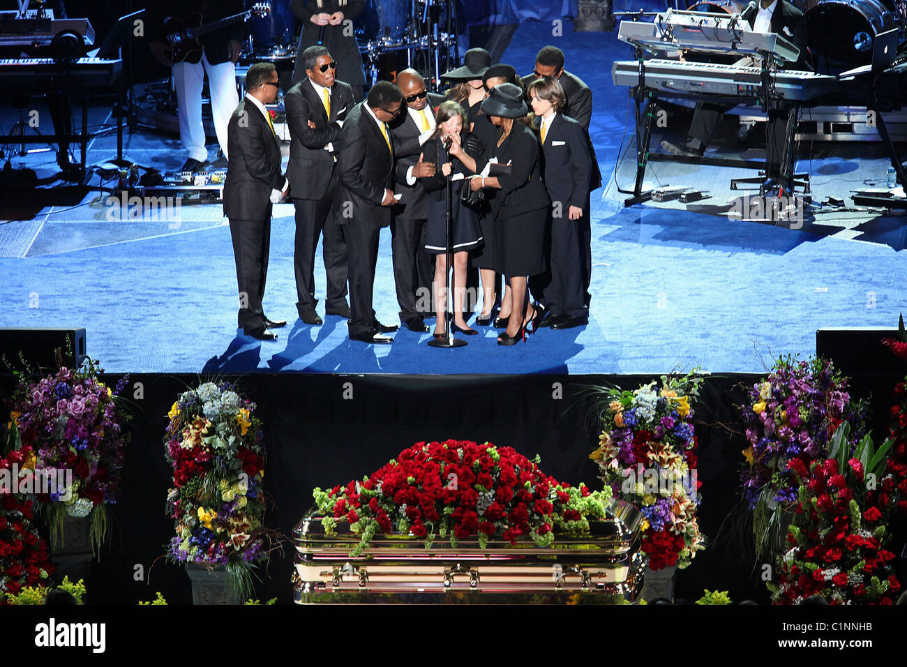 Jermaine Jackson, Paris Jackson, Prince Michael Jackson The memorial ...