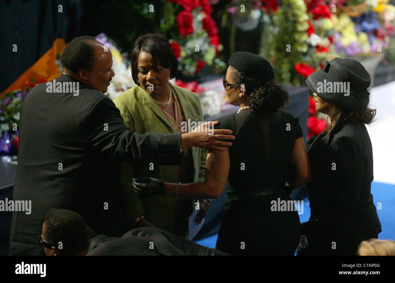 Martin Luther King III and Bernice King The memorial service for the ...