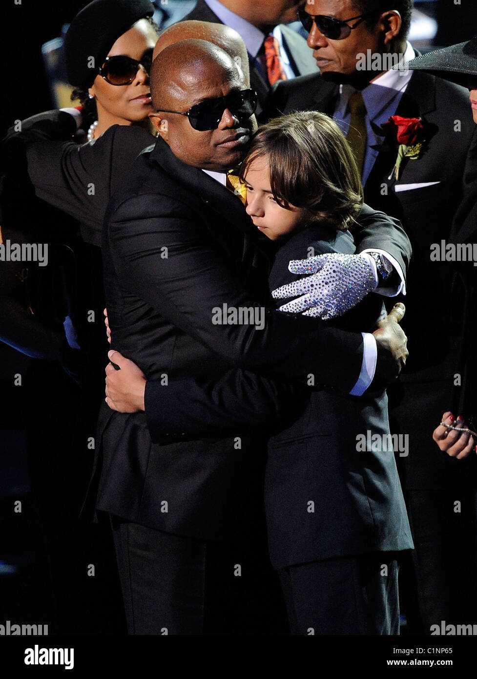 Randy Jackson and Prince Michael Jackson The memorial service for the ...