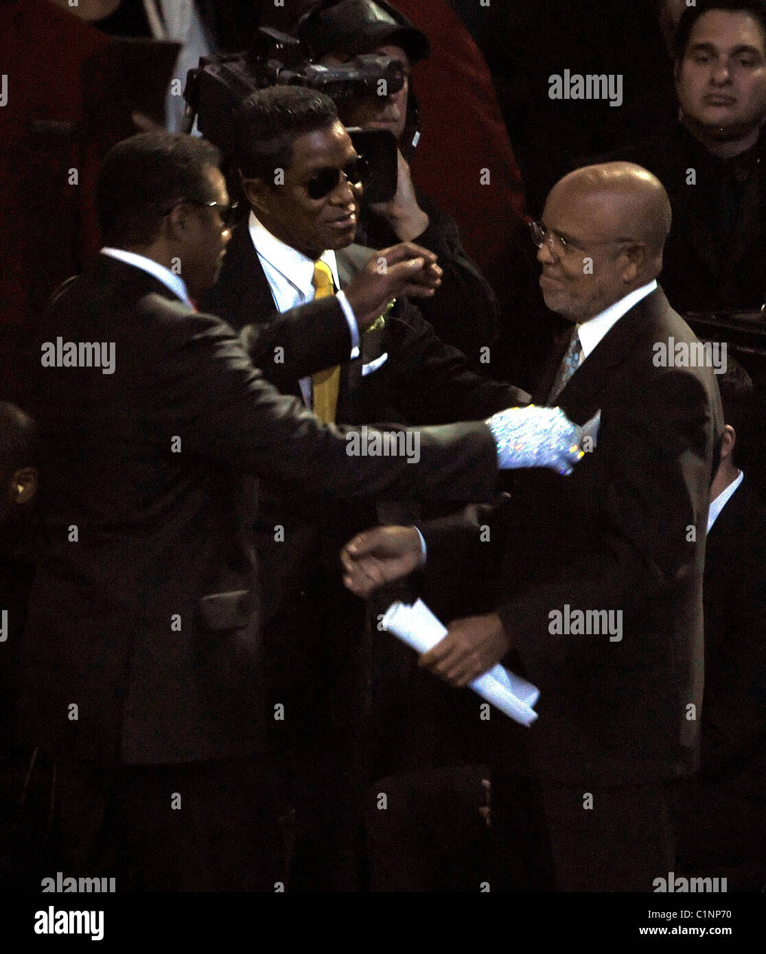 The Jackson brothers The memorial service for the King of Pop, Michael ...