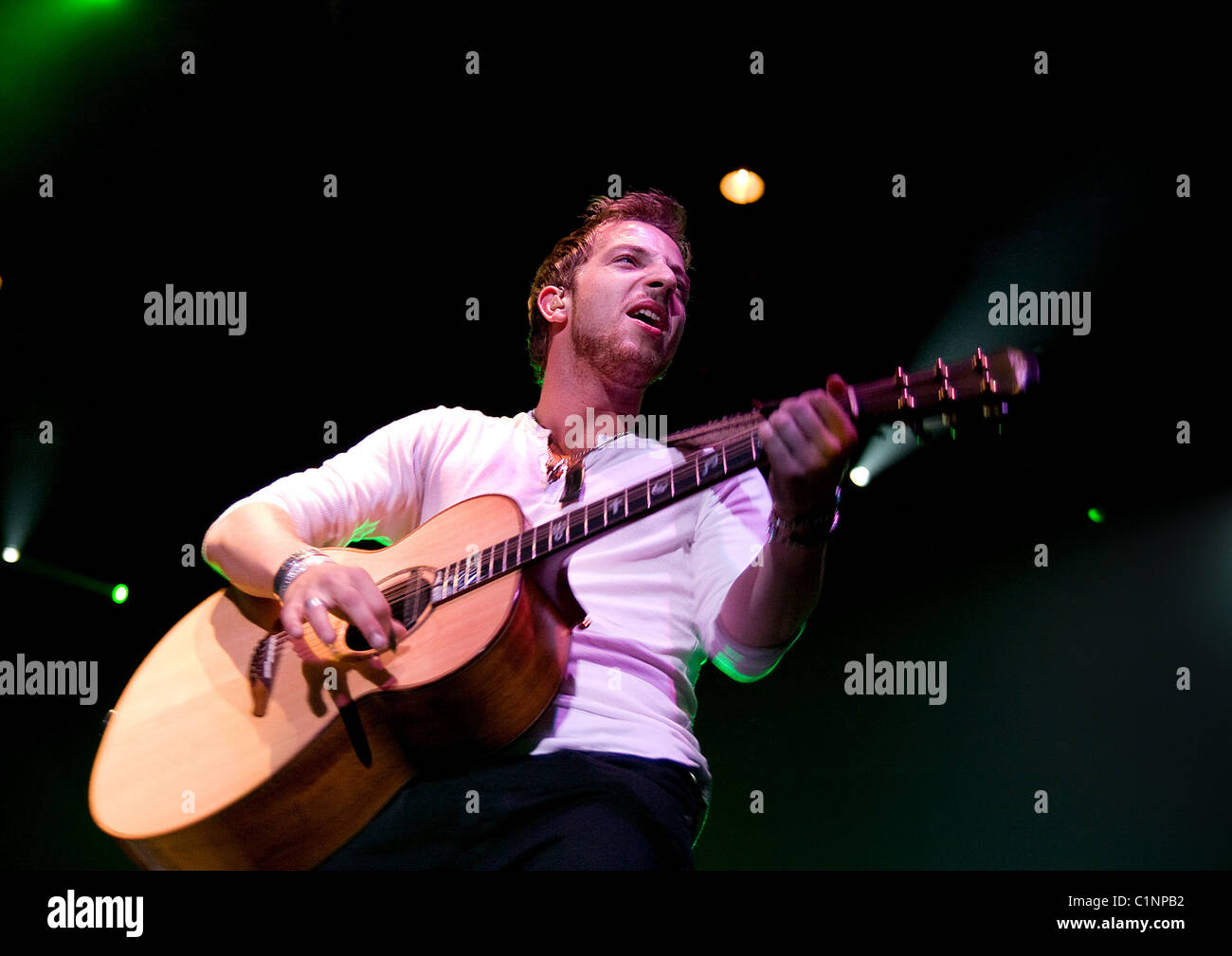 James Morrison performing at the Liverpool Echo Arena as part of the ...