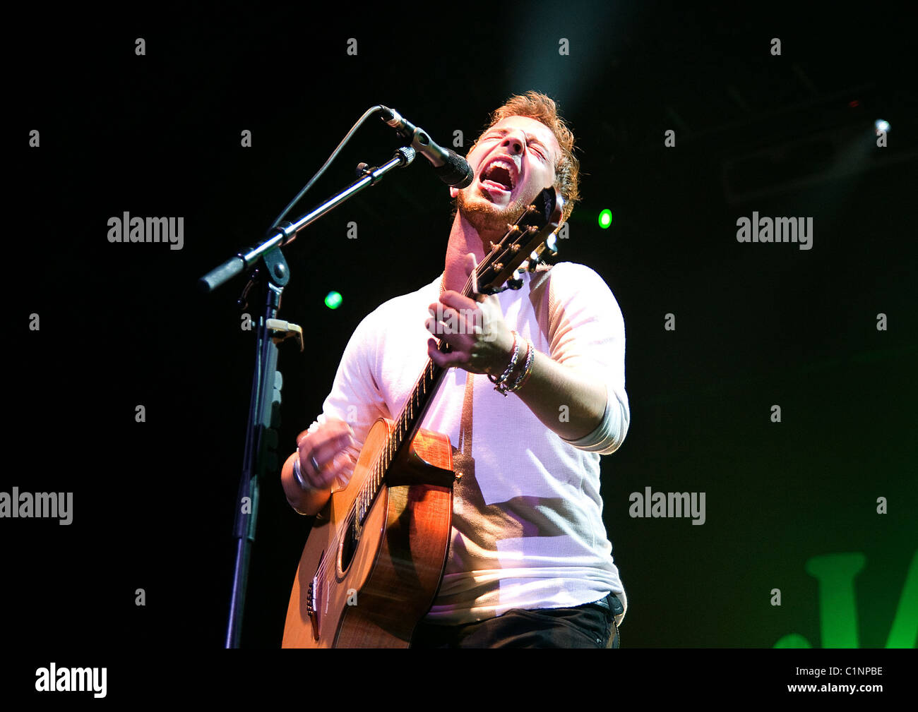 James Morrison performing at the Liverpool Echo Arena as part of the ...